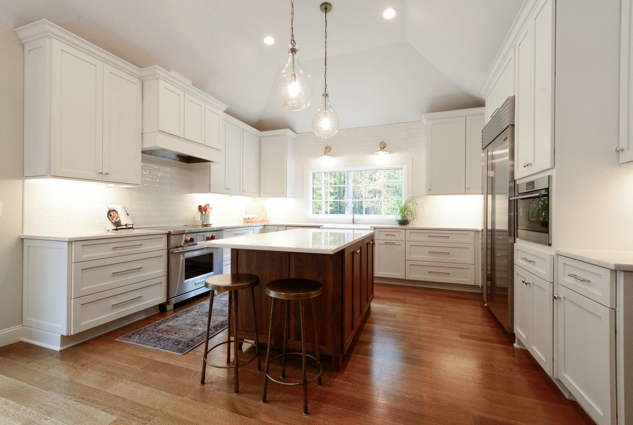 Wonderful Maple and Walnut Kitchen - Brighton Cabinetry