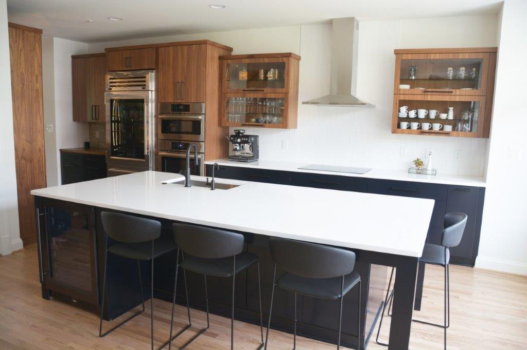 334225-WALNUT & MAPLE/NATURAL & CUSTOM STAIN/MADRID - Brighton Cabinetry